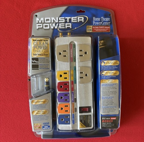 Monster Power PowerCenter Surge Protector 8 Outlet HT800 Home Theatre ...