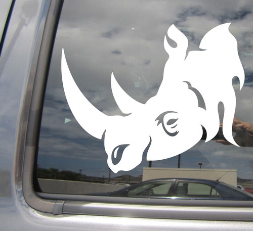 Tribal Rhinoceros Rhino Head #3 - Car Bumper Window Vinyl Decal Sticker ...