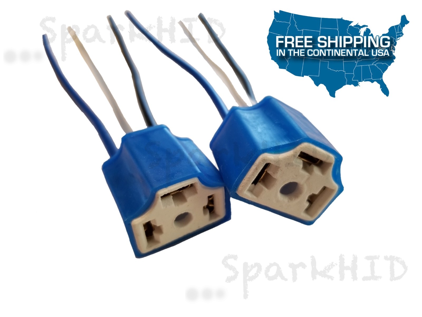 H6054 H6024 H4 9003 HB2 Ceramic REPLACEMENT Headlight Assembly Plug ...