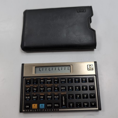 Vintage HP 12C Financial Calculator With Case Made In USA | eBay