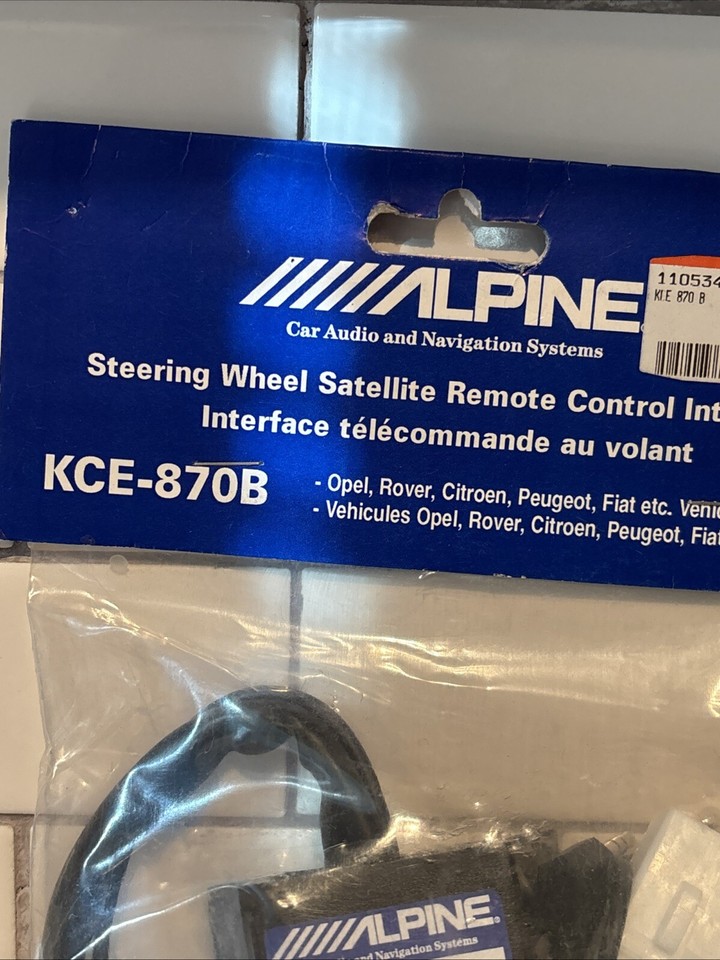 ALPINE KCE 870B Steering Wheel Satellite Remote Control Interface | eBay