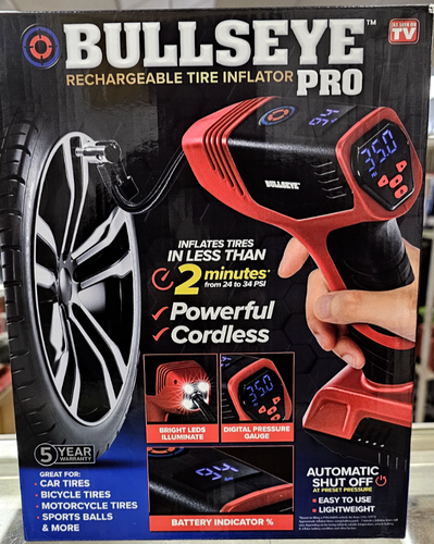 bullseye pro rechargeable tire inflator | eBay