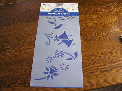 2002 Plaid Simply Stencils Decorator Stencil SCATTERED FLOWERS 15.5" x ...