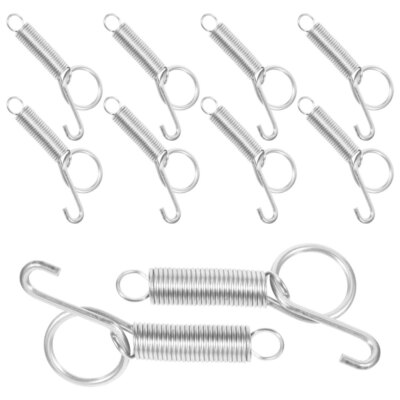 10PCS Door Spring Latches Hooks Wire Tension Metal Snap Hook Cage ...