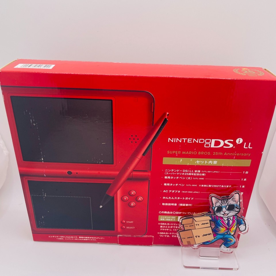 Nintendo DSi LL XL Red Console Super Mario 25th Anniversary Edition ...