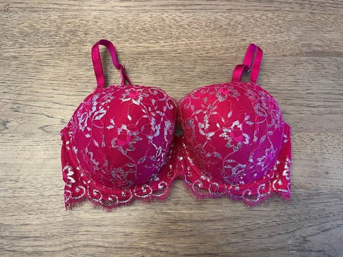 Victoria's Secret Pink Silver Foil 32DDD Dream Angels Lightly Lined ...