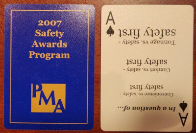 Single Swap Playing Card Ace of Spades Pacific Maritime Association ...
