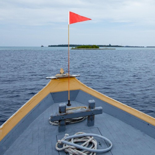 120cm/ 4ft Kayak Safety Flag Safety Boat Flag Base Kit for Boat Dinghy ...
