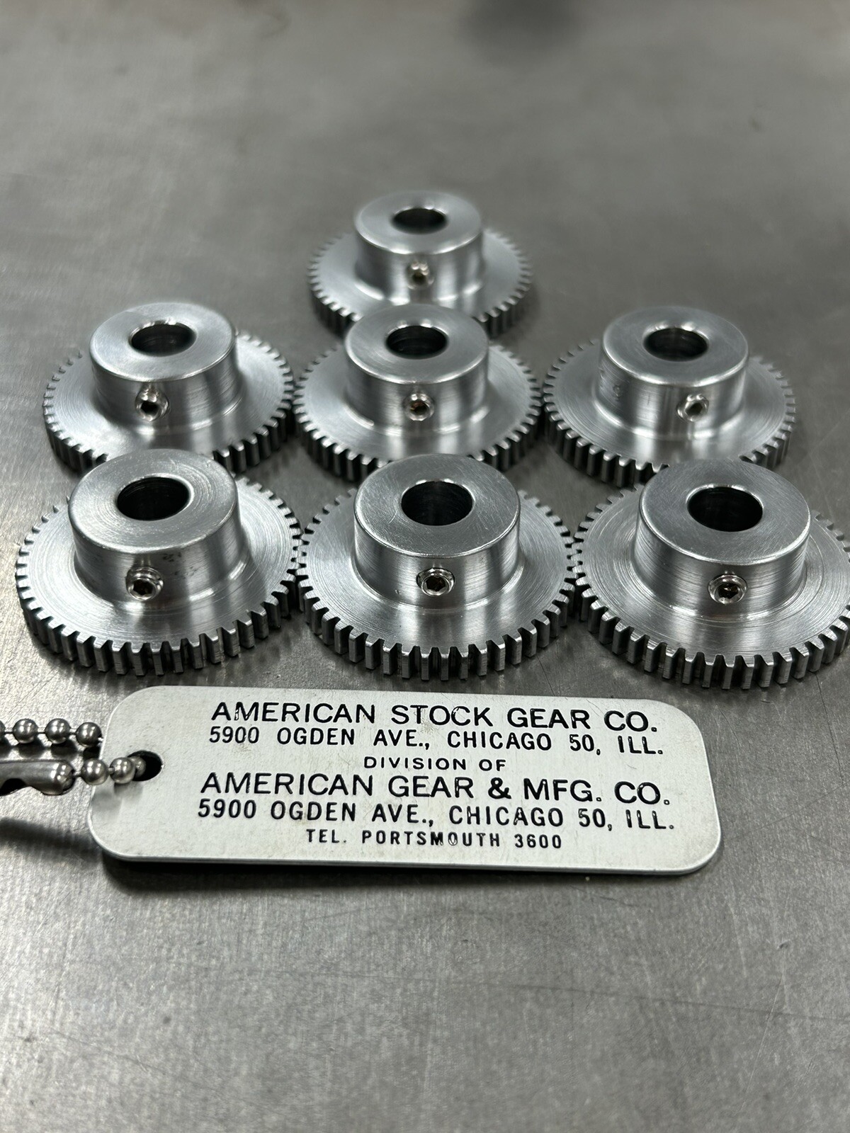 QTY 1 AMERICAN STOCK GEAR S3248 STEEL SPUR GEAR 32 PITCH 48 TEETH W ...