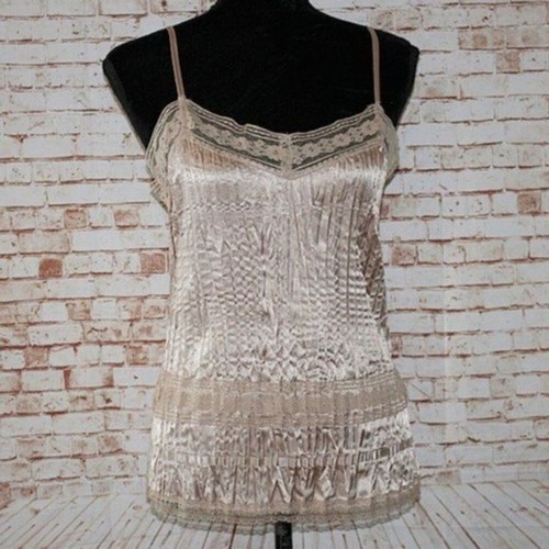 Apt9 Gold Spaghetti Strap Stretch Tank Top Size S | eBay