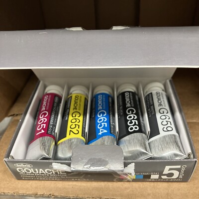 5 primary colors set Holbein gouache gouache japan import | eBay
