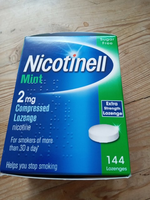 Nicotinell MINT 2mg Compressed Lozenge Nicotine 144 Lozenges X2 for ...