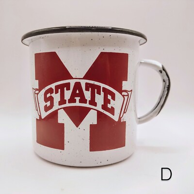 Mississippi State Tin Cup Camper Mug Bulldogs DAWG University Coffee ...