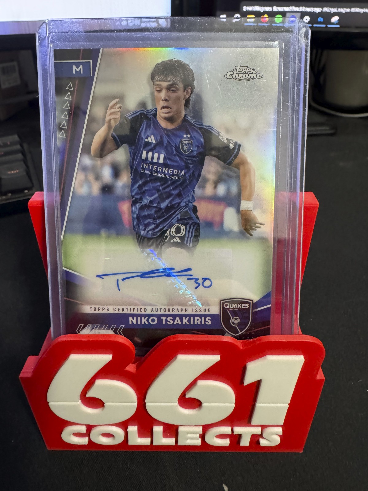 NIKO TSAKIRIS 2024 Topps Chrome MLS Autographs #CA-NT Auto SJ Earthquakes | eBay
