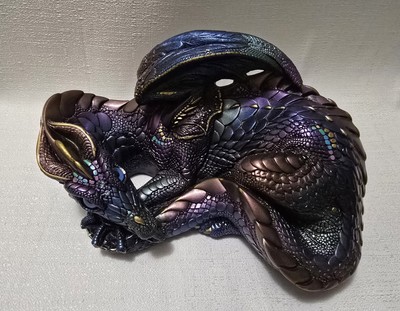 Windstone Editions By Pena 1985 Peacock Dragon Mother Resting Sculpture ...