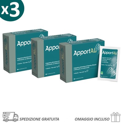 Apportal 3x14 Bustine Integratore Vitamine e Aminoacidi | Energia e ...