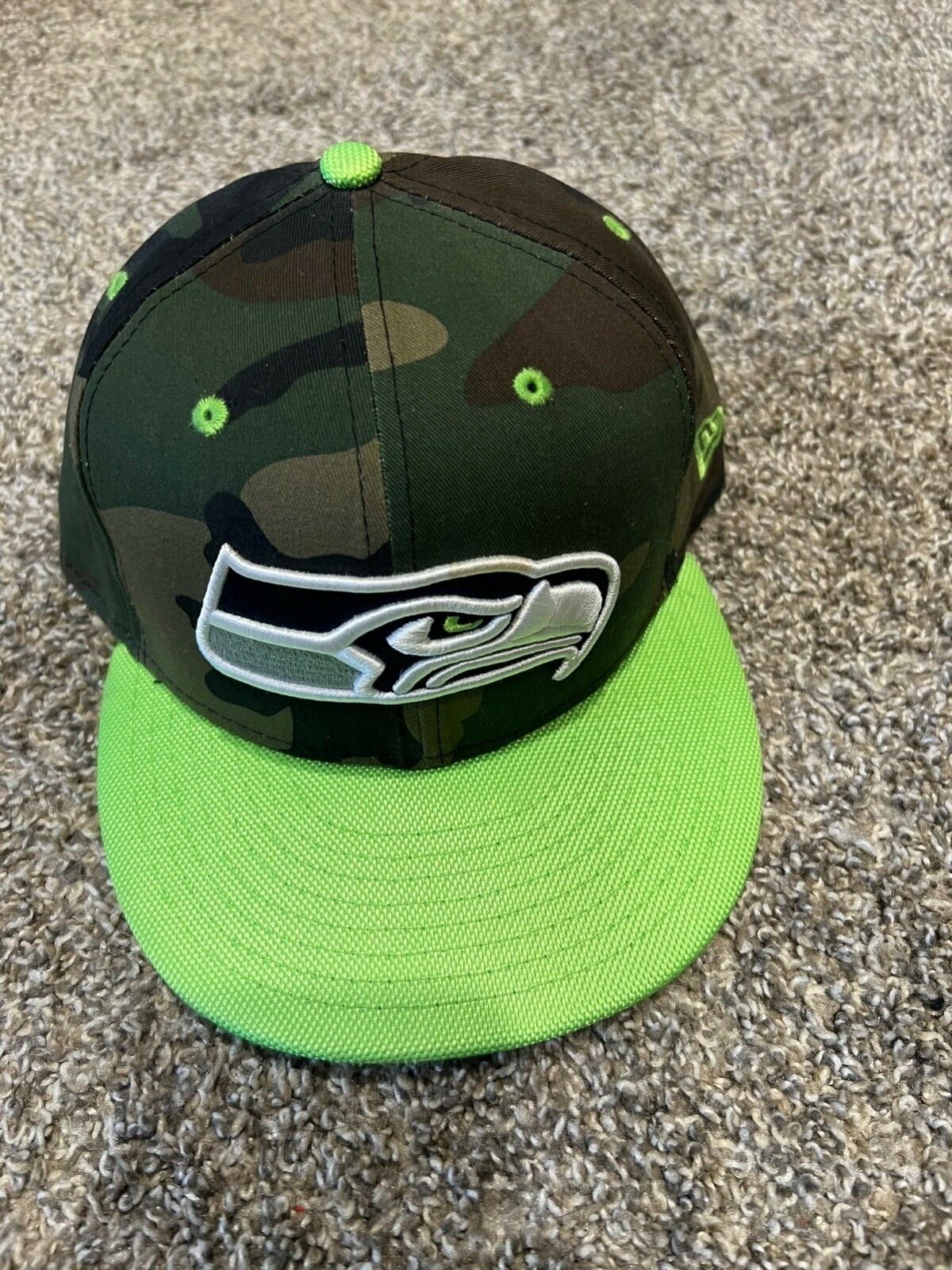 new era 59fifty mens fitted hat 7 5/8 Seattle Seahawks - Gem