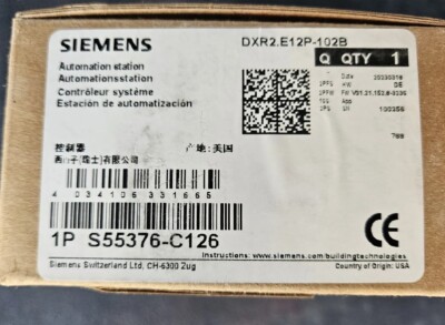Siemens DXR2.E12P-102B Room Automation Stations - NEW IN BOX | eBay