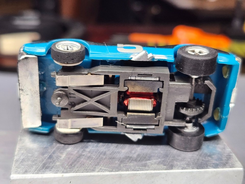 AFX CHASSIS #5 TEAL JAVELIN HO SLOT CAR | eBay