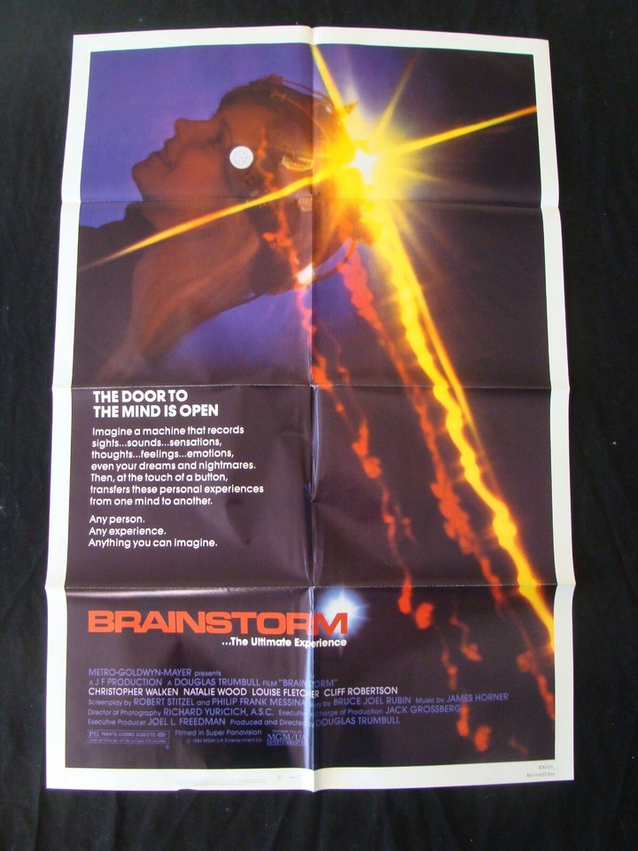 BRAINSTORM movie poster NATALIE WOOD CHRISTOPHER WALKEN Original One ...