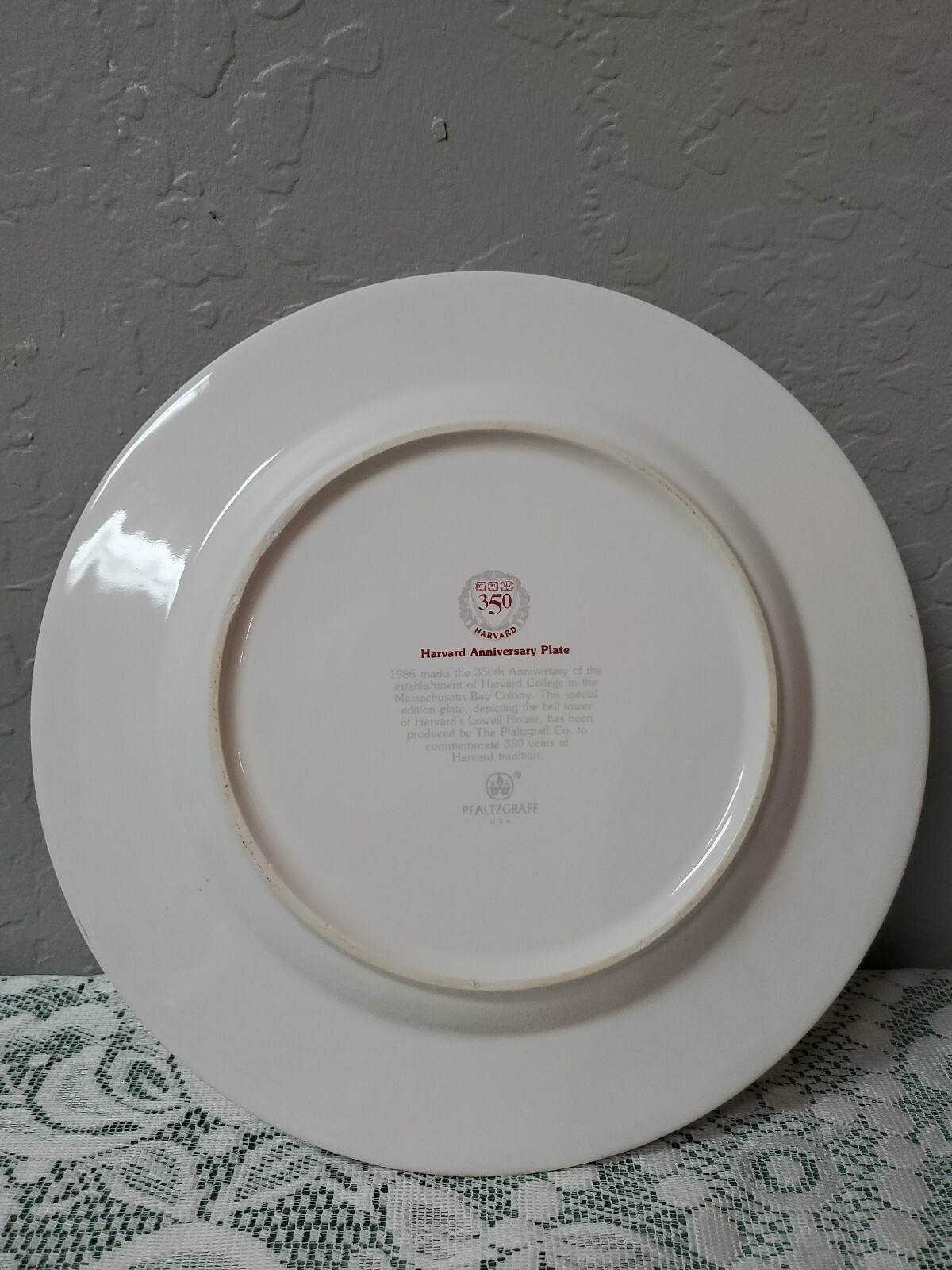 Harvard University Anniversary Plate Lowell House Bell Tower ...