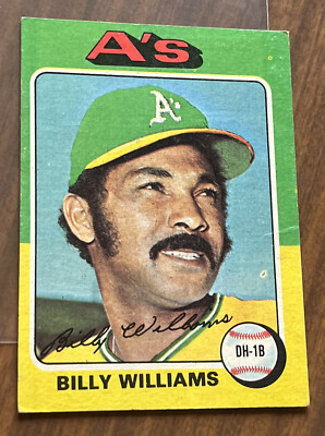 1975 Topps card # 545 Billy Williams - Oakland A’s - See PICS | eBay