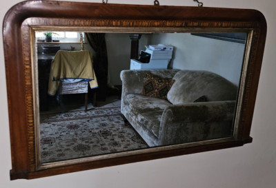 Art Deco Mahogany Rectangular Mirror | eBay UK