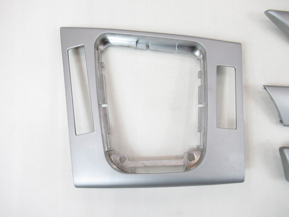 BMW 3 E46 Silver Interior Trim Kit Center Console Panel Moldings Covers ...