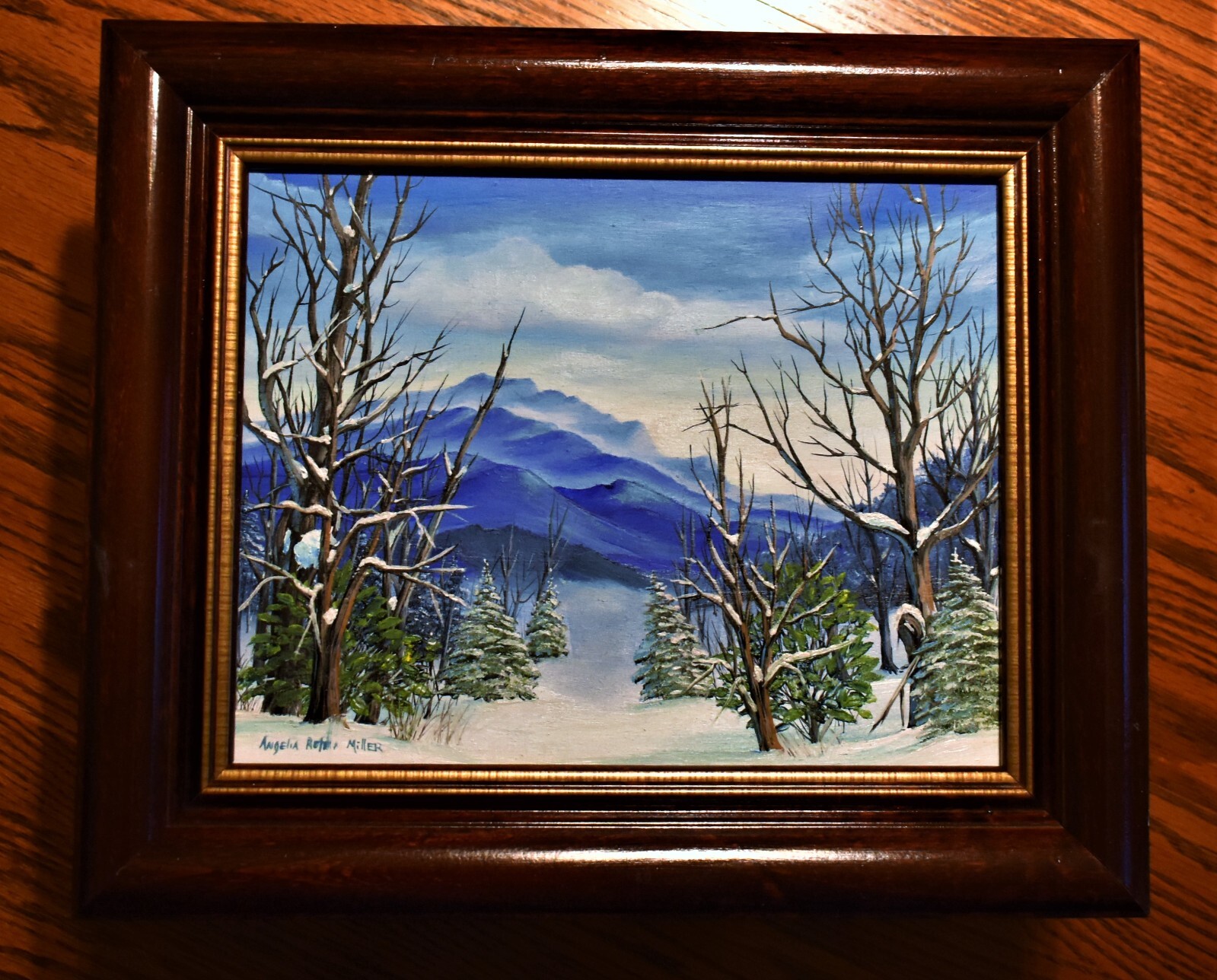 Oil painting Grandfather Mountain North Carolina Blue Ridge Artist ...