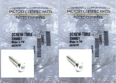 WP3368921, AP6008125, 3368921 3400701 Oven Range OEM Torx Screw 7-18 x ...