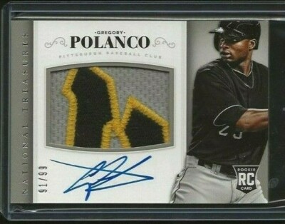 Gregory Polanco 2014 National Treasures Auto Patch #d /99 RC RPA ...