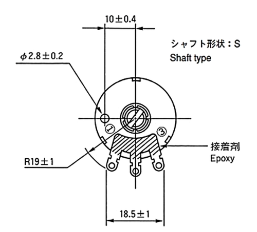 2pcs Carbon Film Potentiometers RV24YN 20S B103 with knob and Digital ...