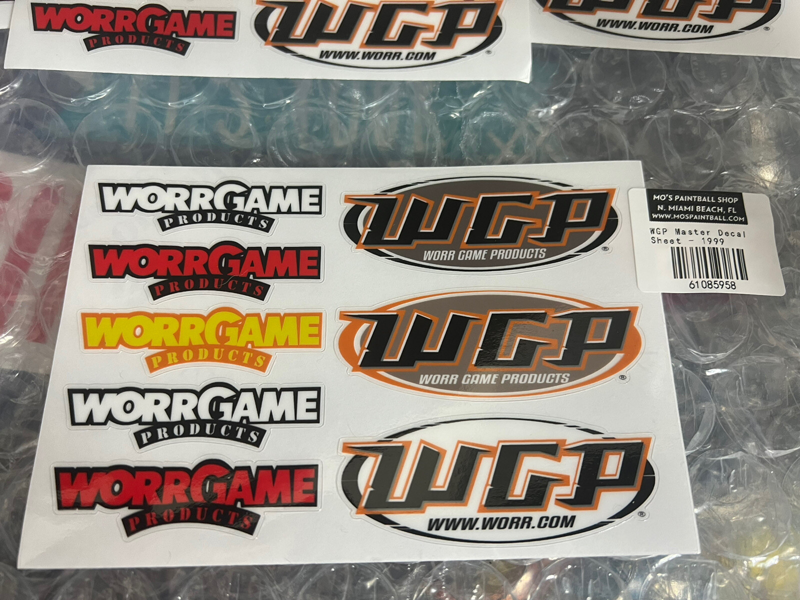 WGP Autococker Paintball Sticker Sheet Set - Rare VTG | eBay