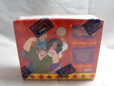DISNEY HUNCHBACK OF NOTRE DAME TRADING CARDS, SEALED BOX of 20 packs ...