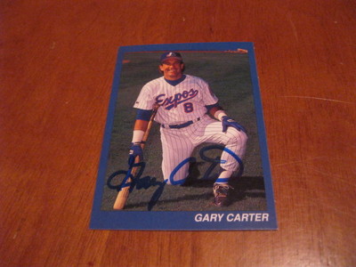 Gary Carter Autographed Baseball Card | eBay