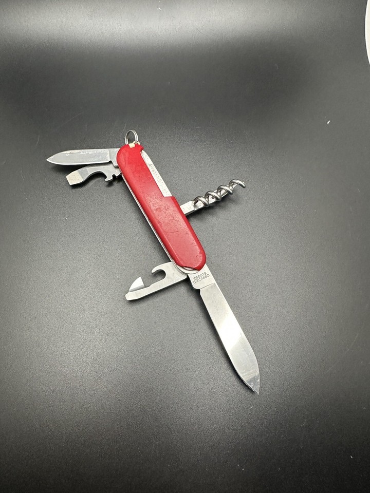 Vintage VICTORINOX Tourist Small Spartan 84mm Swiss Army Knife Multi Tool RED... | eBay