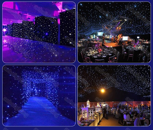 Wedding Party backdrops led star cloth stage lighting LED Star Cloth ...