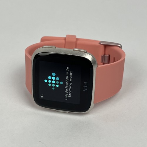 Fitbit Versa Fitness Smartwatch Silver Aluminium (FB504) *WORKING* | eBay