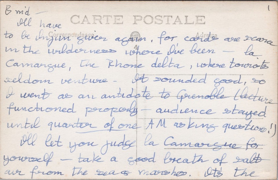 Vintage RPPC Camargue France Horse Riders Rhône Delta Landscape ...
