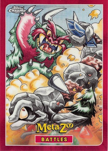 Topps 2022 Topps MetaZoo Chrome #B2 Hodag vs Slide-Rock Bolter Battle ...