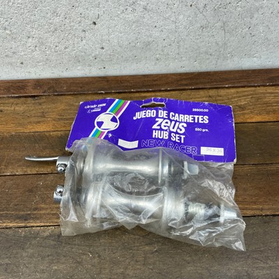Vintage Zeus Hub Set New Racer NOS 36 Hole 126 mm 100 Spain Eroica Race ...