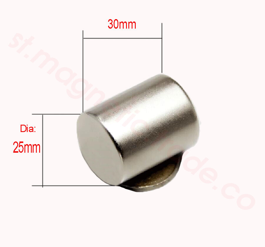 25 mm x 30mm Cylinder Strong N50 Round Disc Magnets Rare Earth ...