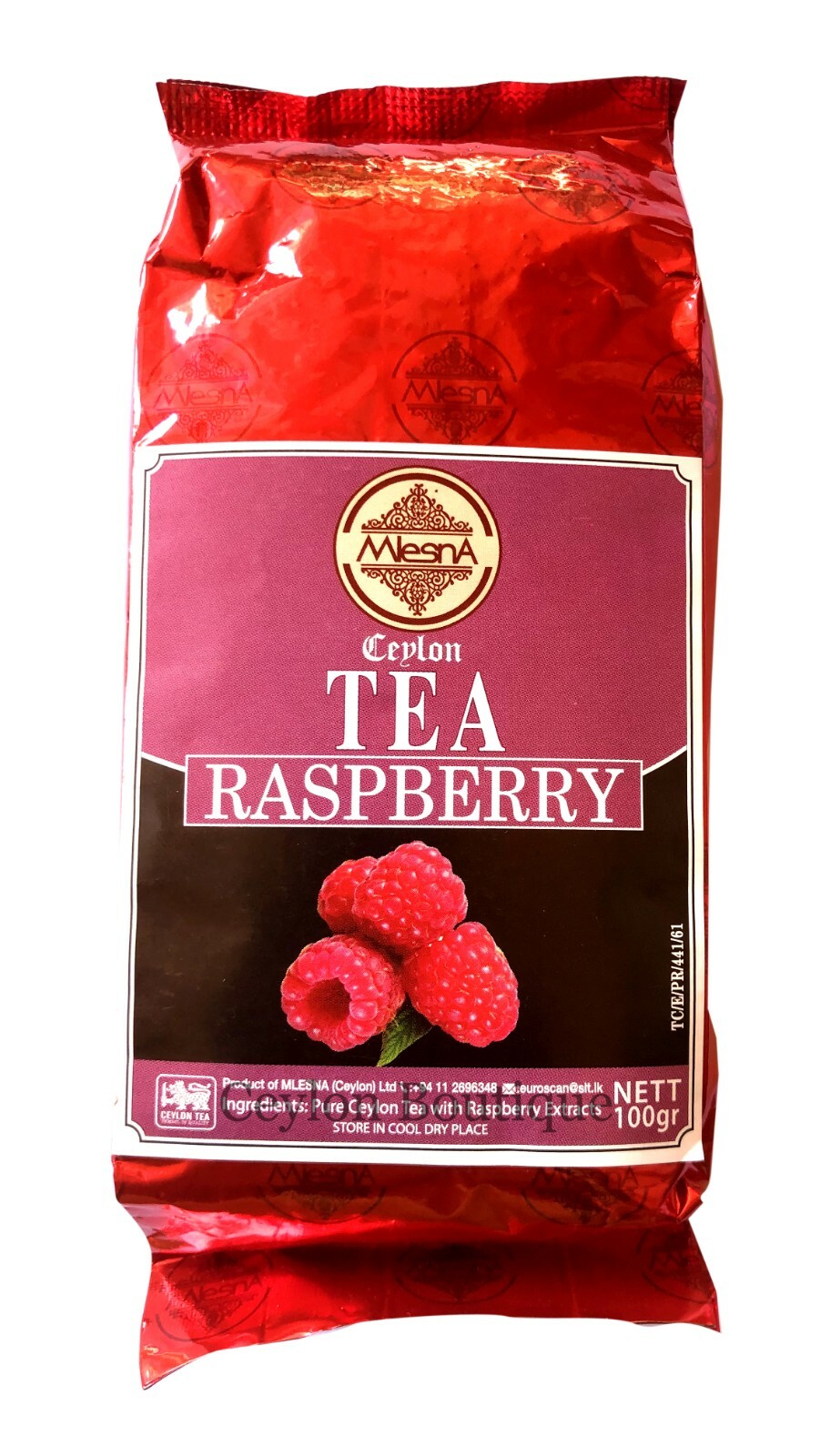 Mlesna Raspberry flavored 100g pure Ceylon Black Tea | eBay