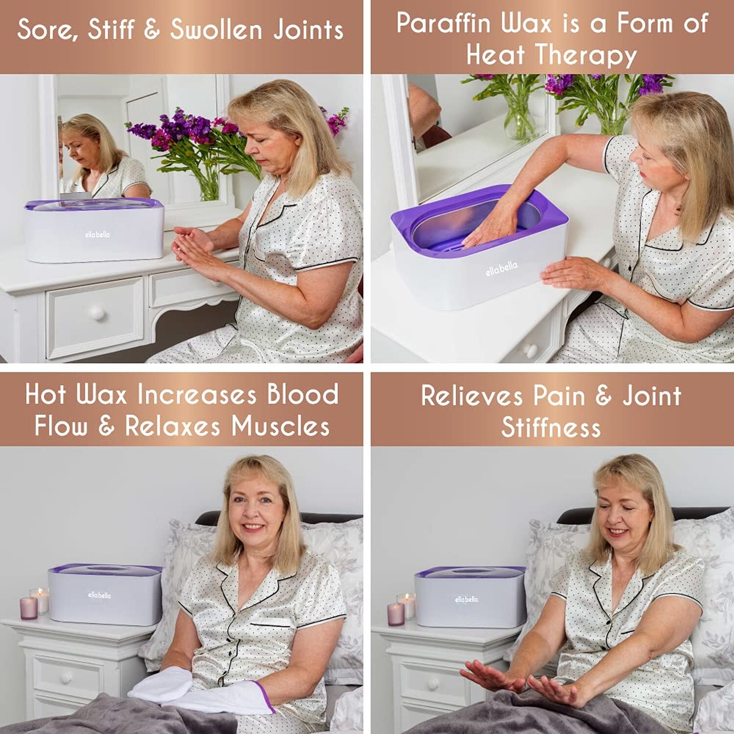 ELLA BELLA® Paraffin Wax Machine for Hand & Feet • Parafin Wax Warmer ...