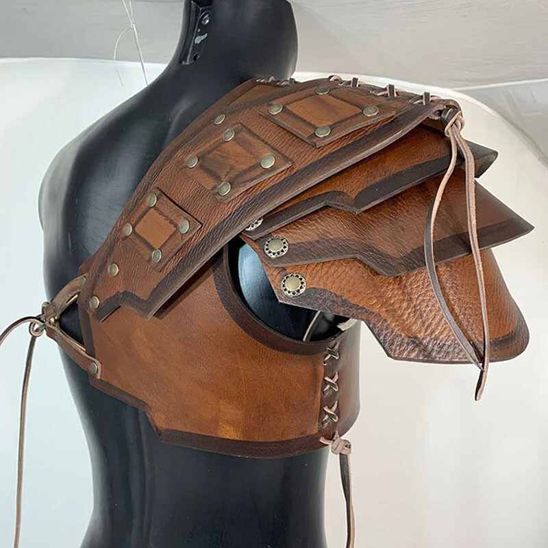 Medieval Single Shoulder Armor Gladiator Battle Knight Costume Cosplay ...