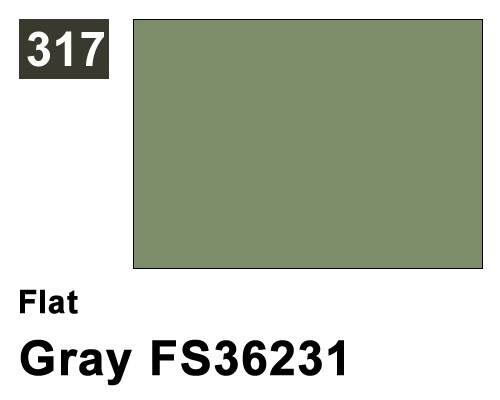 Mr. Hobby G317 Mr. Color Flat 317 Gray FS36231 (10ml) Modélisme | eBay