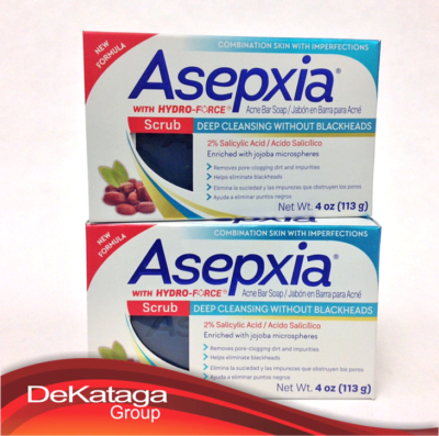 2 ASEPXIA- SCRUB CLEANSING SOAP BAR FOR ACNE 4 OZ | eBay