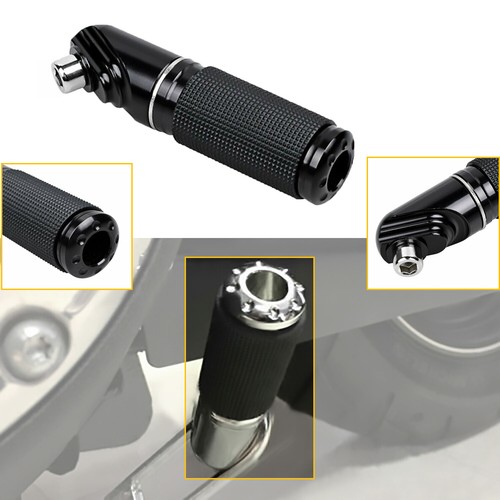 Black Jiffy Stand Kickstand Extension For Harley Dyna Street/Fat Bob ...