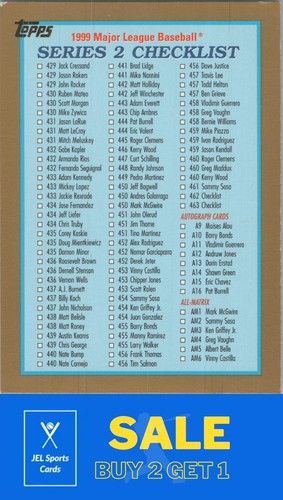 2001 Topps #463 Series 2 Checklist- 1 of 4 | eBay