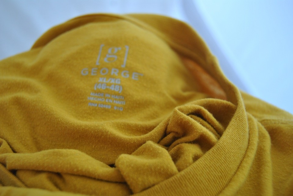 Men's Shirt by George Size XXL Mustard In Color RN 52469 | eBay
